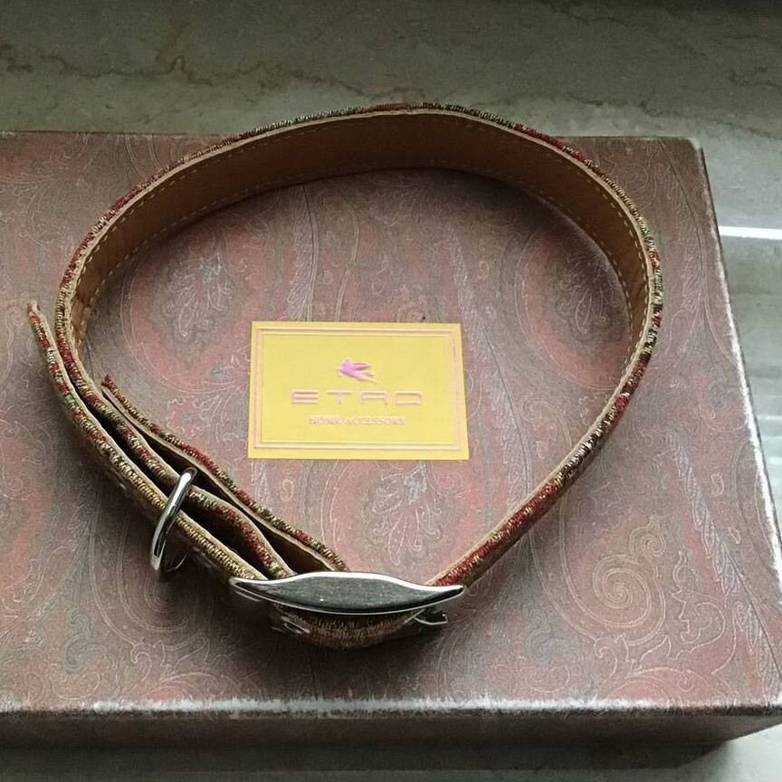 Поводок и ошейник etro 51 см оригинал