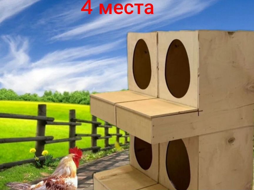 Гнездо для кур на 4 места