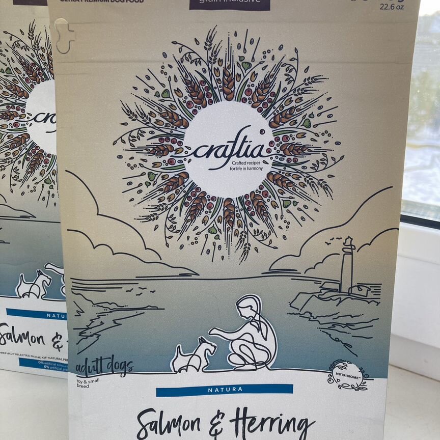 Craftia для собак 640 g "Лосось с сельдью"