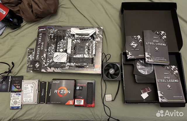 ASRock B450 SL +AMD Ryzen 5 5600x box + 16gb 3333 купить в Санкт ...