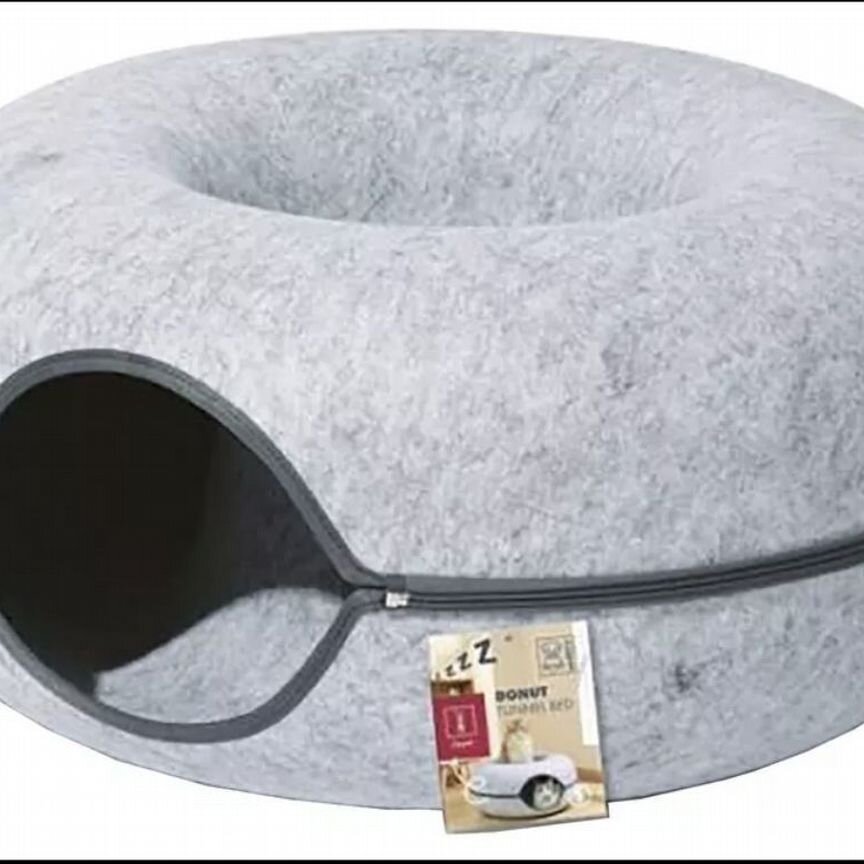 Кошачий домик бублик