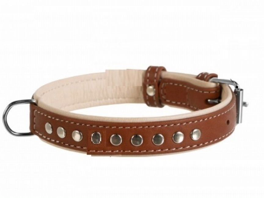 Ошейник collar двойной с украшениями (ширина 25мм