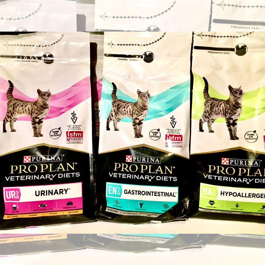 Корм для кошек Purina Pro Plan разный. EU