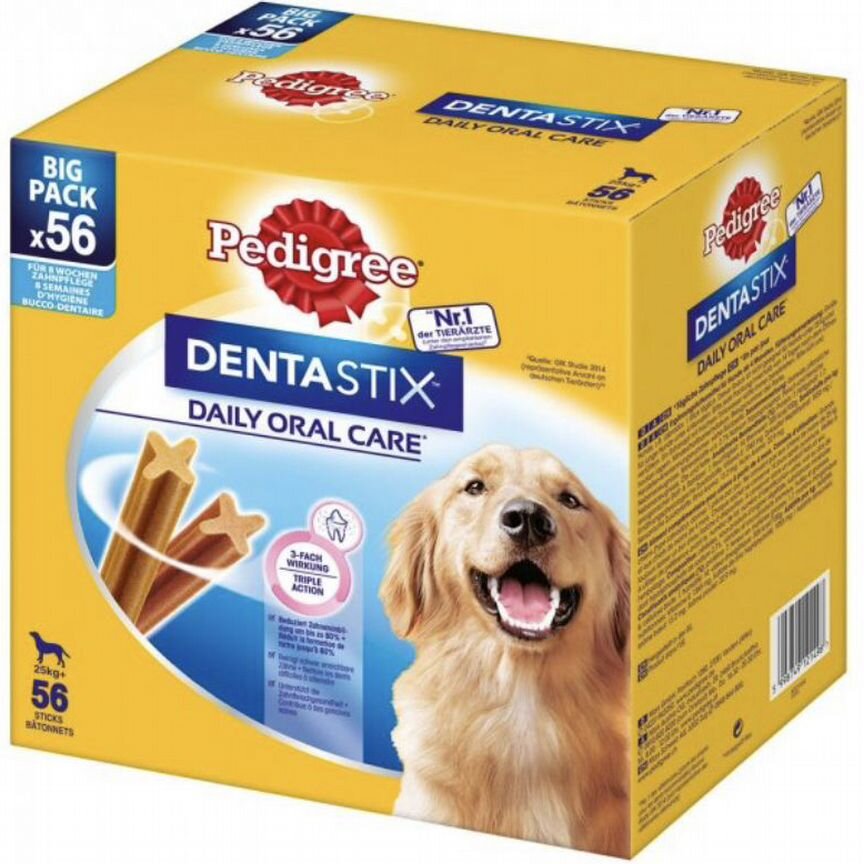 Pedigree dentastix 56 BIG packs 25kg 