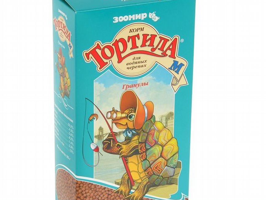 Корм "Тортила М Гранулы" для водяных черепах, 90 г