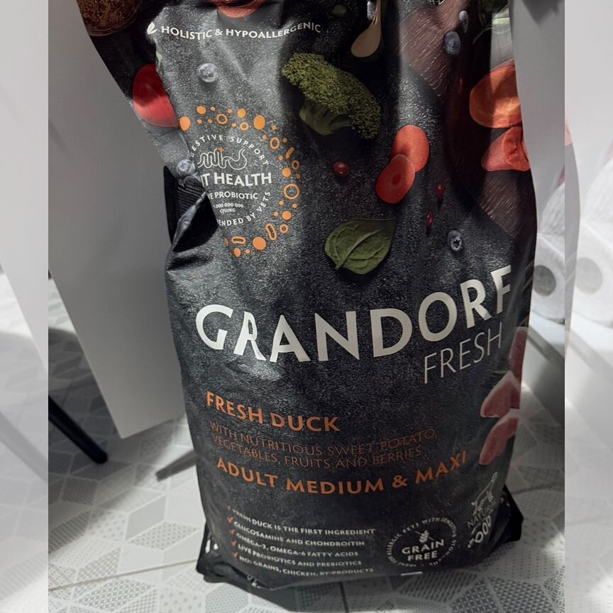 Сухой grandorf Fresh Dog Adult, утка & батат, 10кг