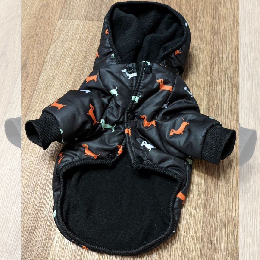 Куртка на флисе для маленькой собаки (размер М)