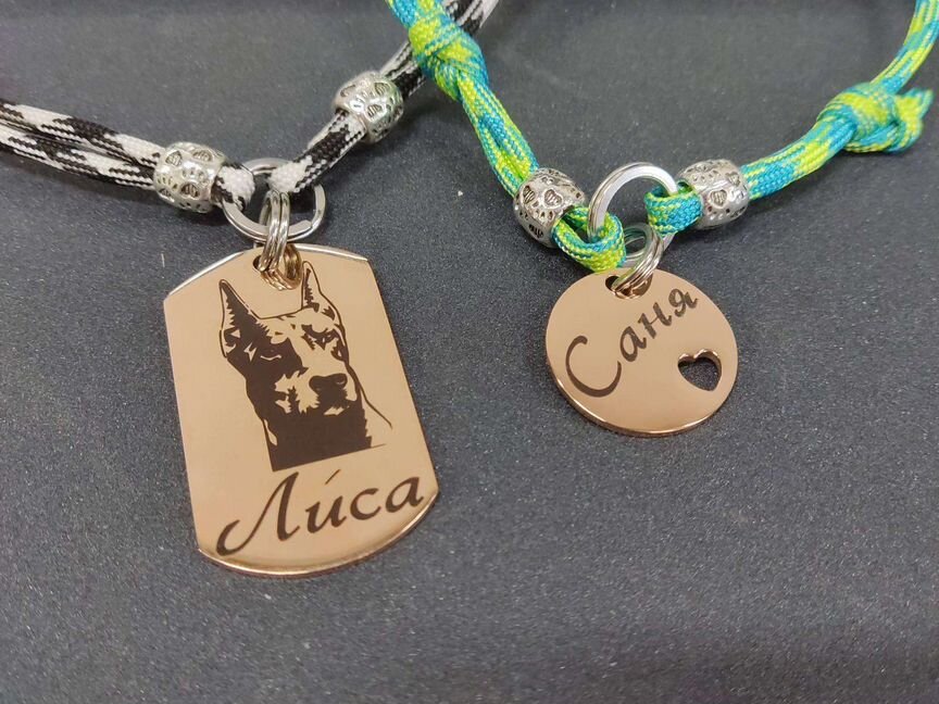 Адресник с гравировкой