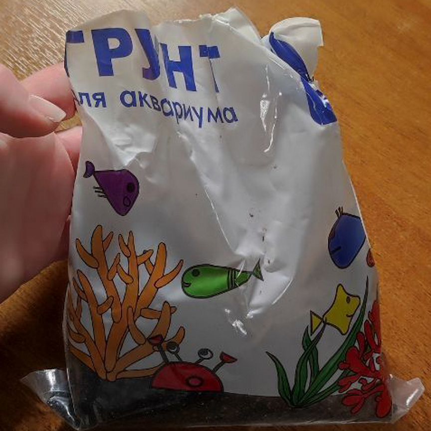 Грунт для аквариума черный 1 л