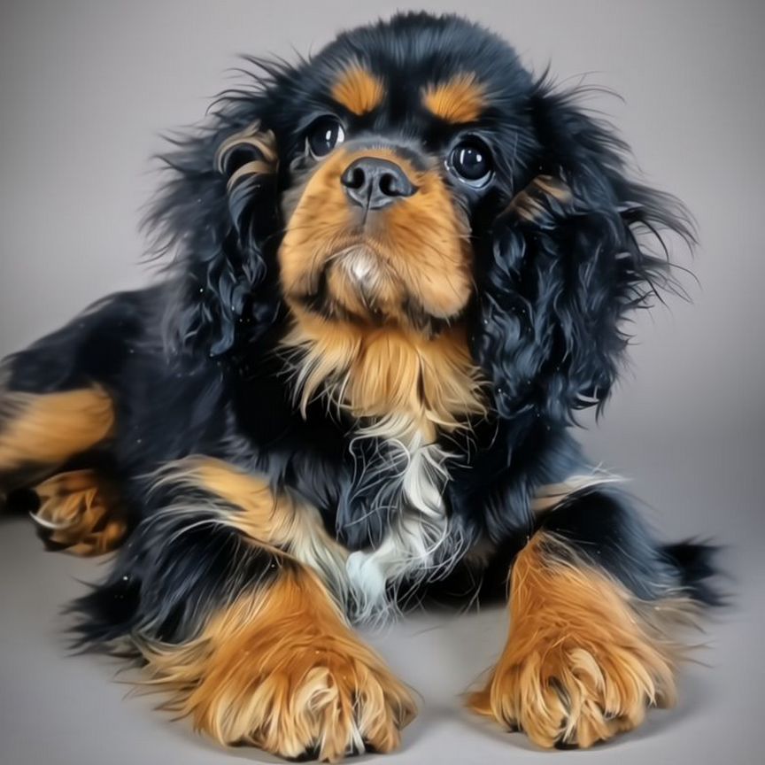 Кавалер кинг-чарльз-спаниель, щенок