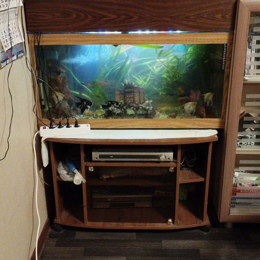 Аквариум с тумбой бу