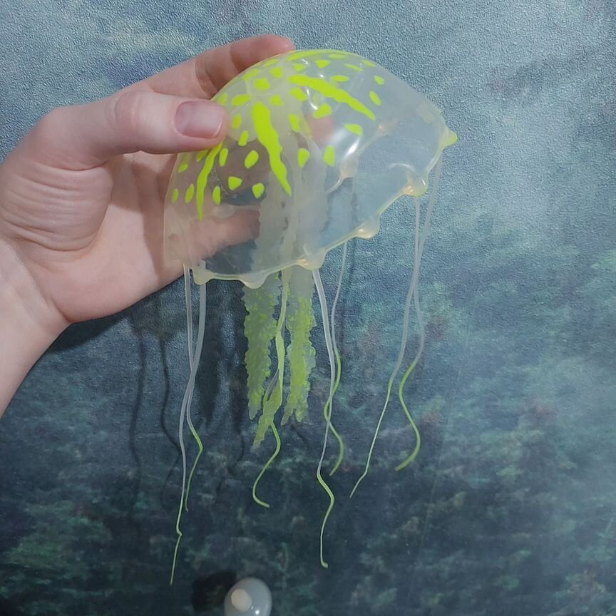 Медуза для аквариума на леске украшение