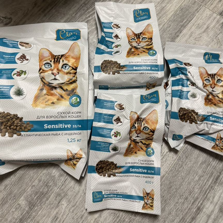 Корм для кошек Clan 3,7 кг