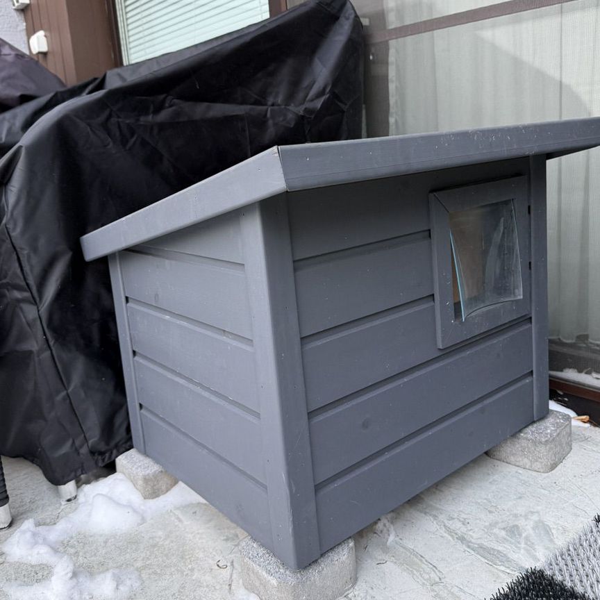 Домик для кошки уличный утепленный