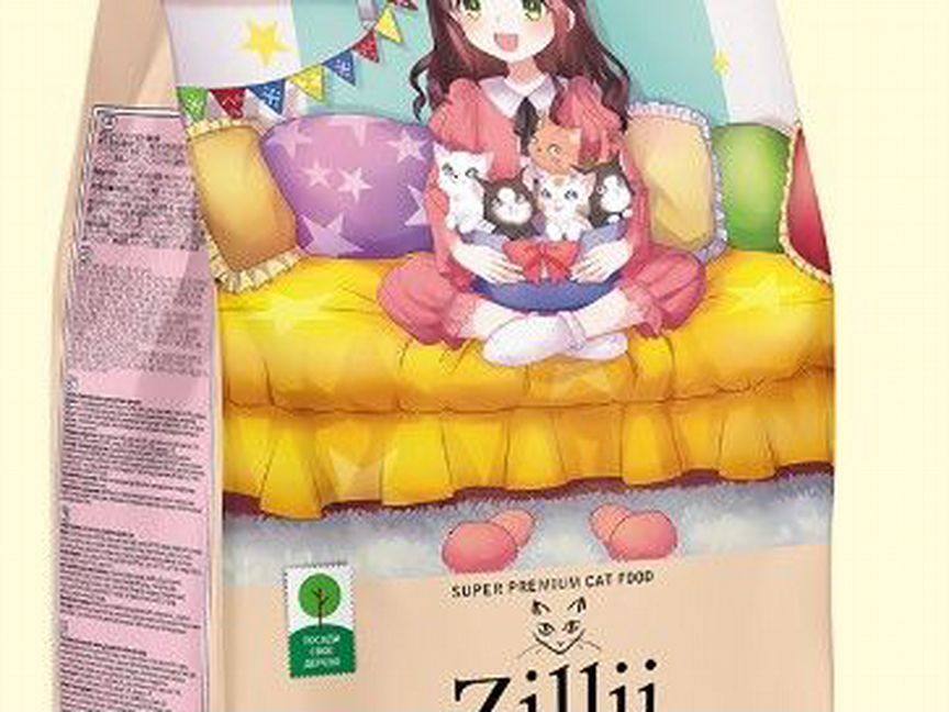 Сухой корм zilli для котят
