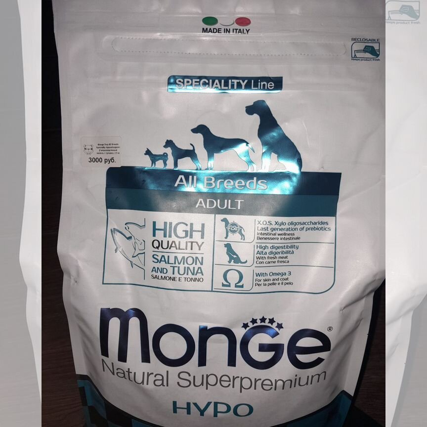 Корм для собак monge dermatosis