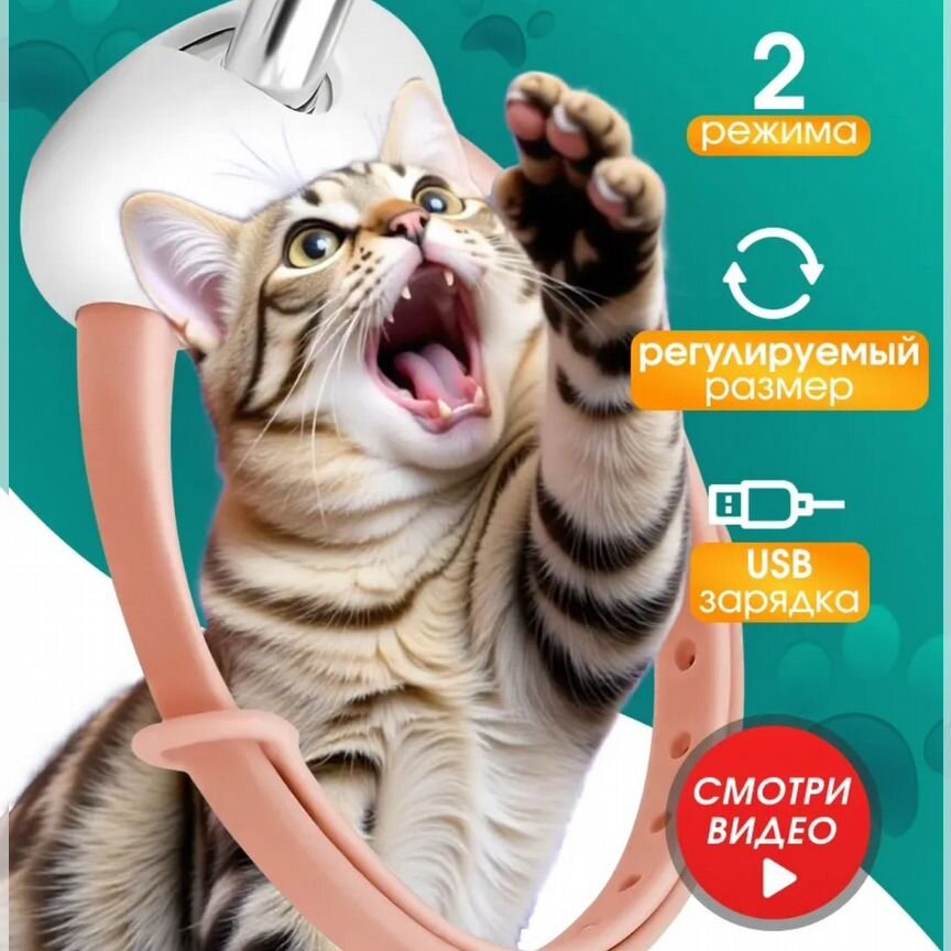 Ошейник с лазером для кошек