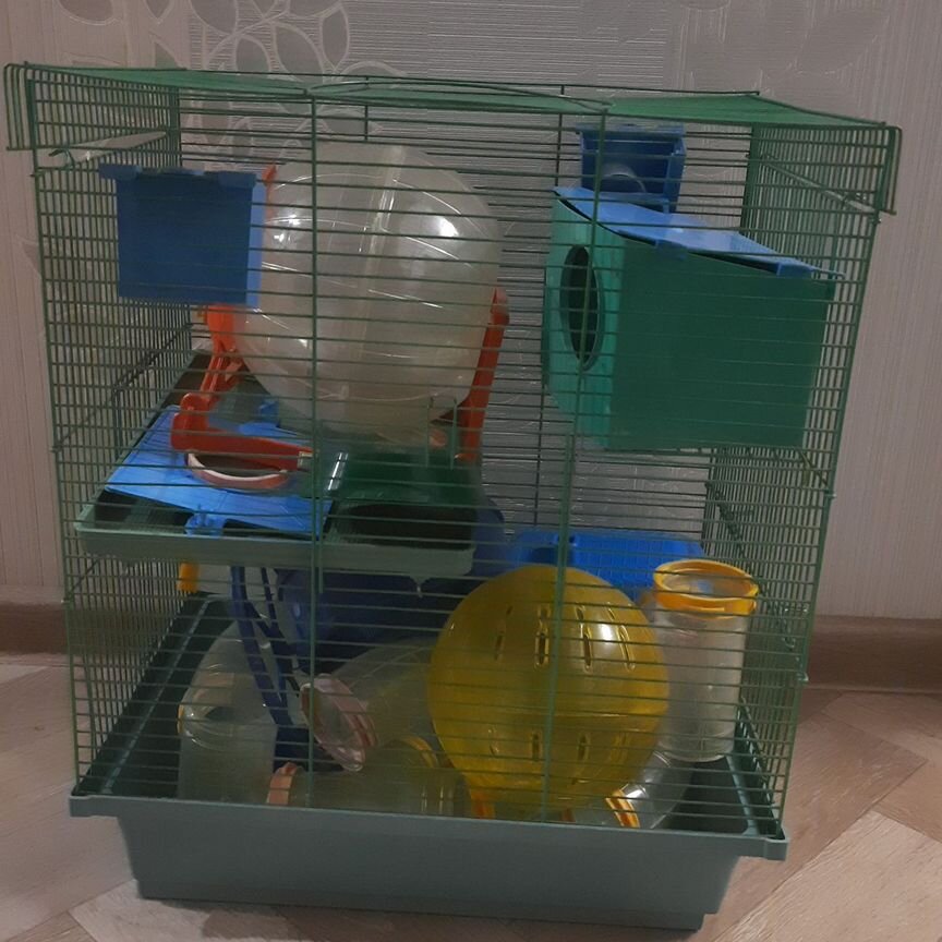 Клетка для хомяка с трубами