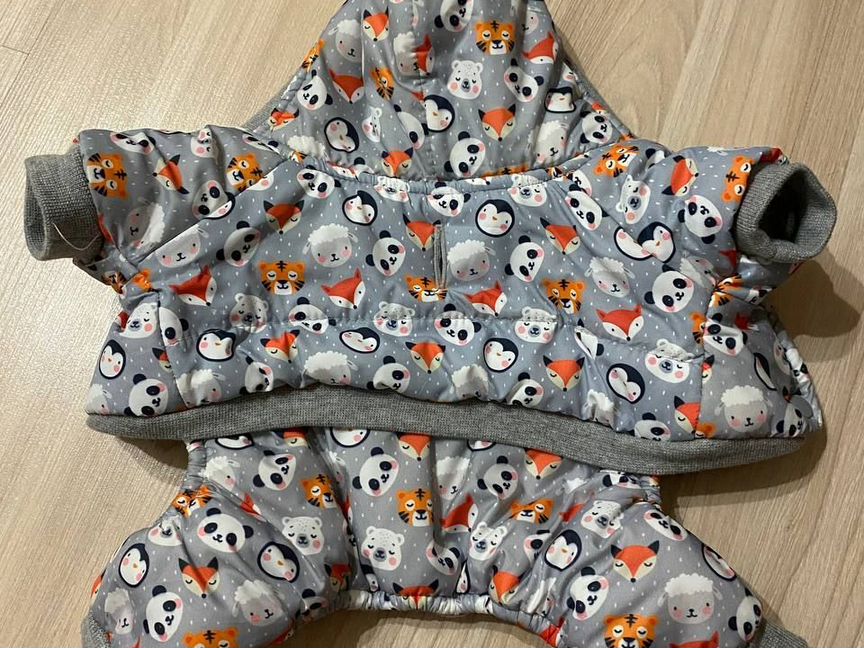 Зимний костюм и шлейка для мелкой породы собак