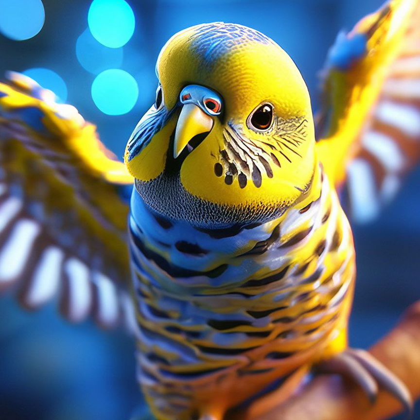 Волнистый попугай говорит