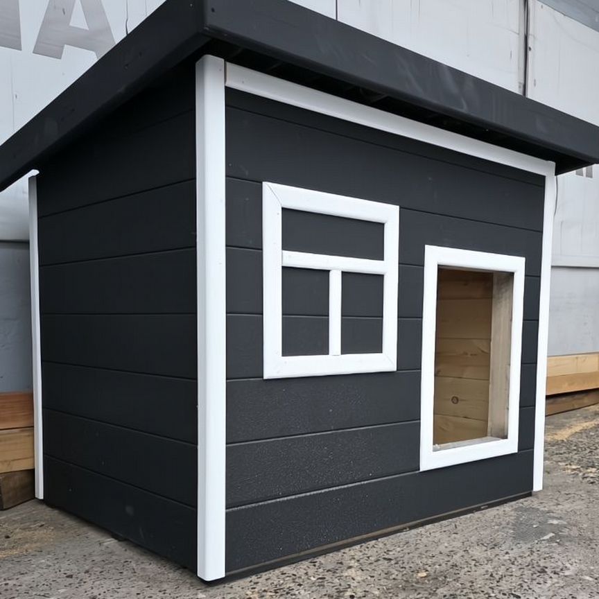 Будка для собаки утепленная, домик для собаки