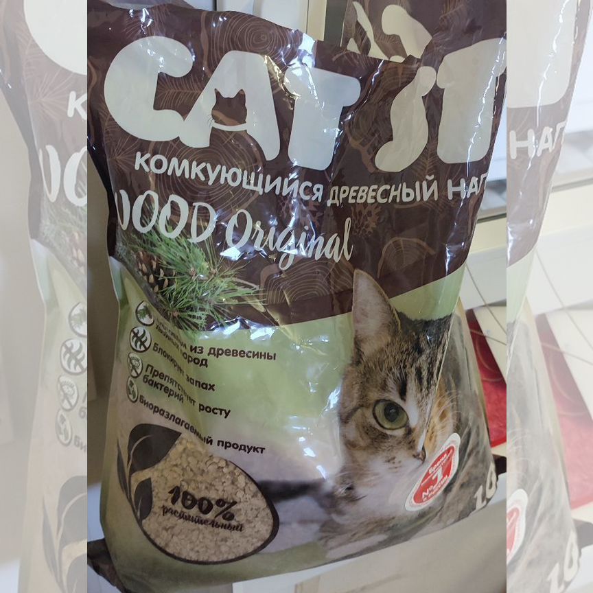 Наполнитель древесный комкующийся