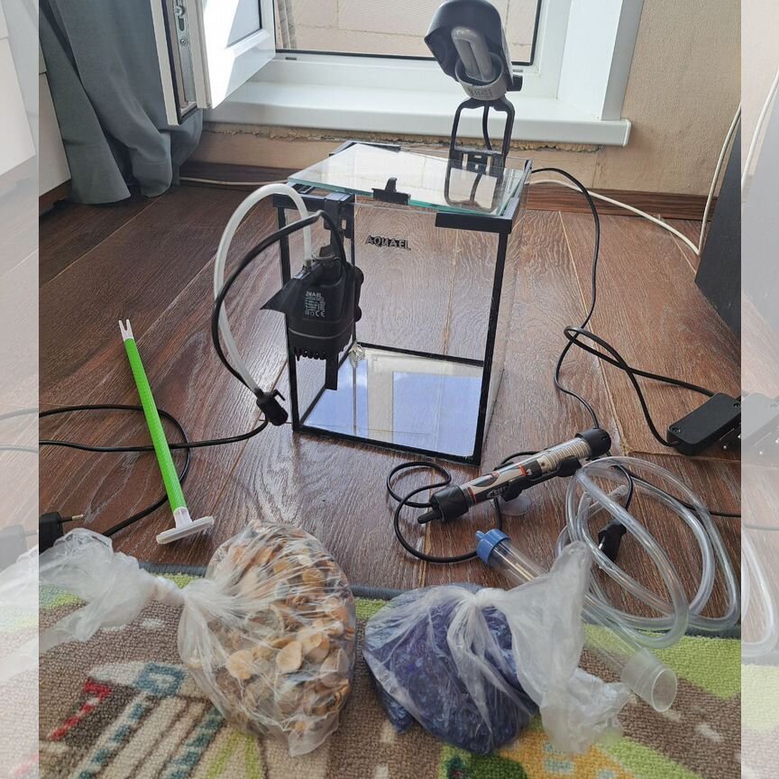 Аквариум 10 литров с оборудованием