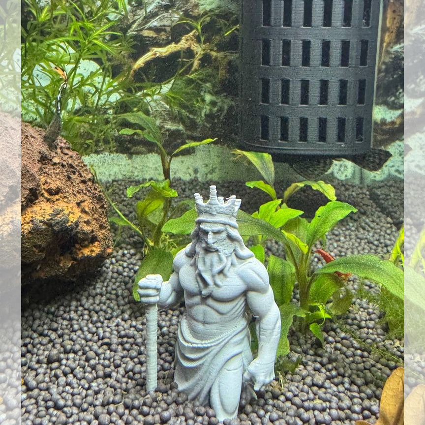 Аквариумная декорация Посейдон