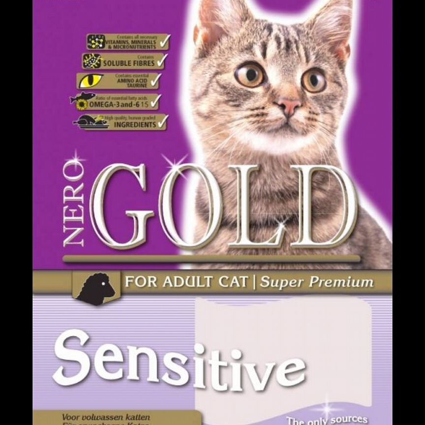 Корм nero gold Sensitive корм для кошек