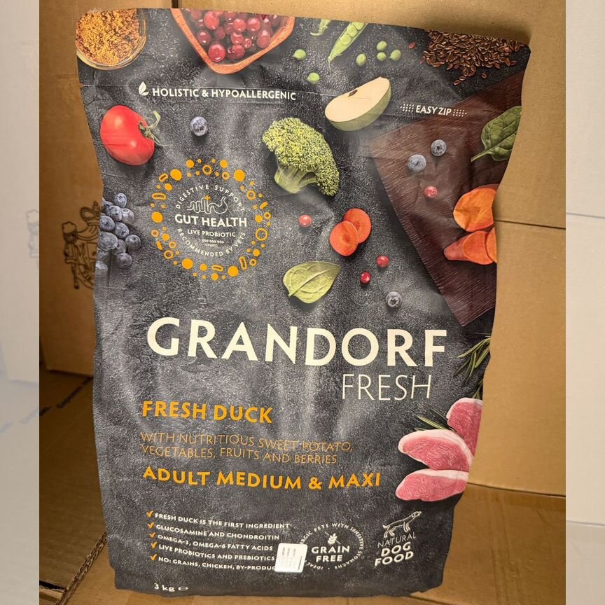 Корм для собак Grandorf fresh duck 3 kg