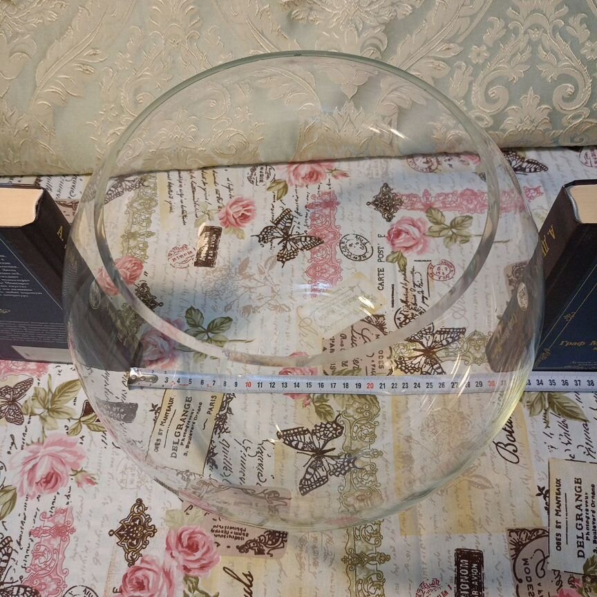 Аквариум круглый чистый 9 л