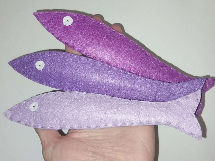 Набор игрушек для кошек из фетра с кошачьей мятой