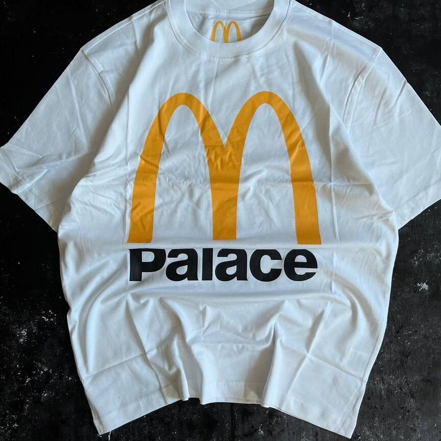 Футболка оригинал Palace c McDonalds