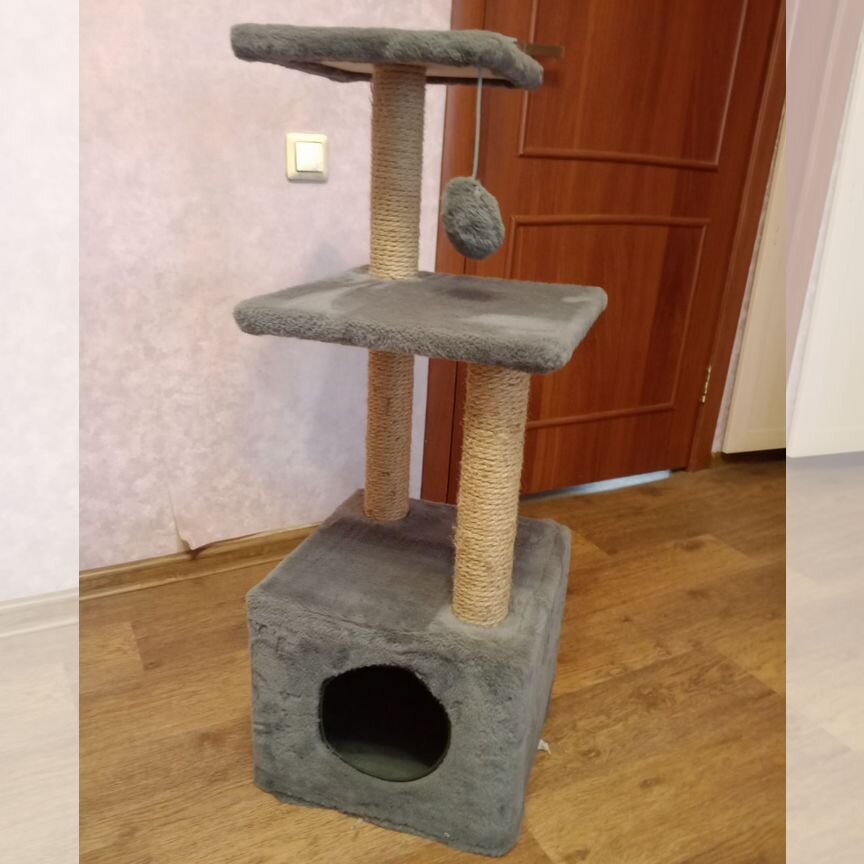 Когтеточка домик для кошки бу