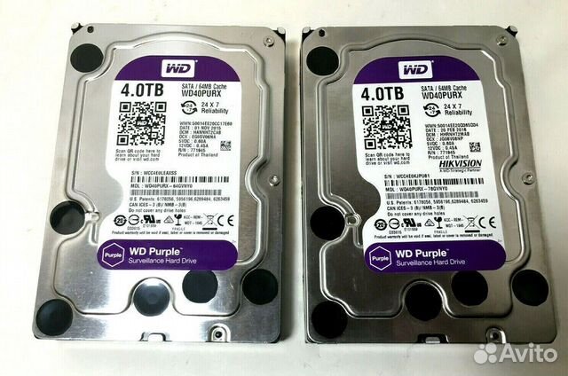 Жесткий диск 4тб Western Digital Purple WD42purx купить в Москве ...