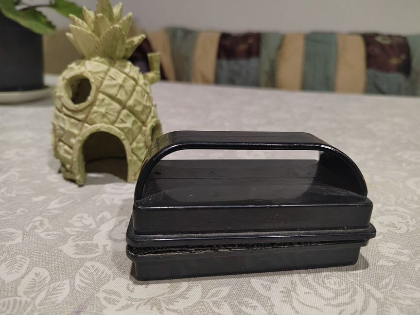 Магнитный скребок для аквариума + домик и сачёк