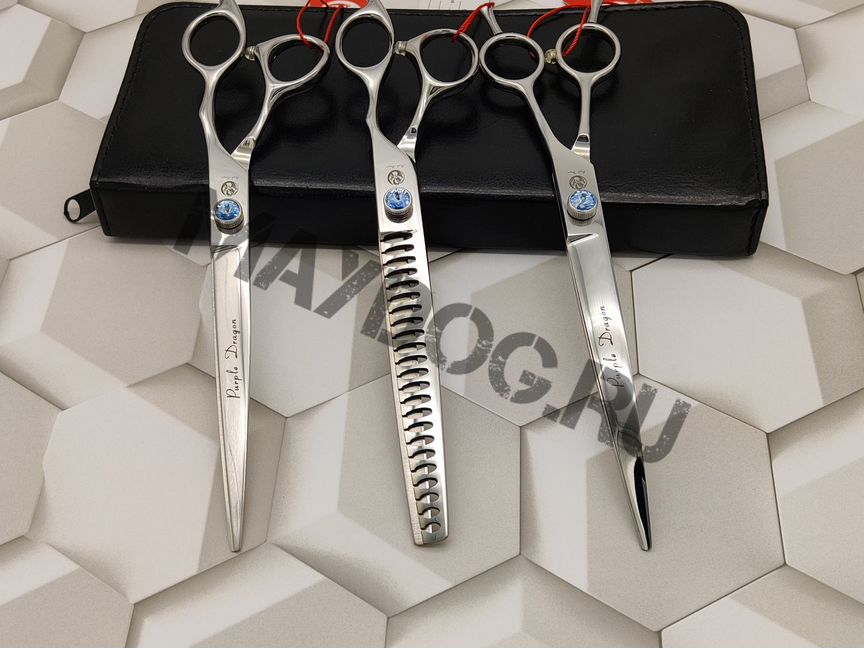 Набор ножниц для стрижки 8 Purple Dragon