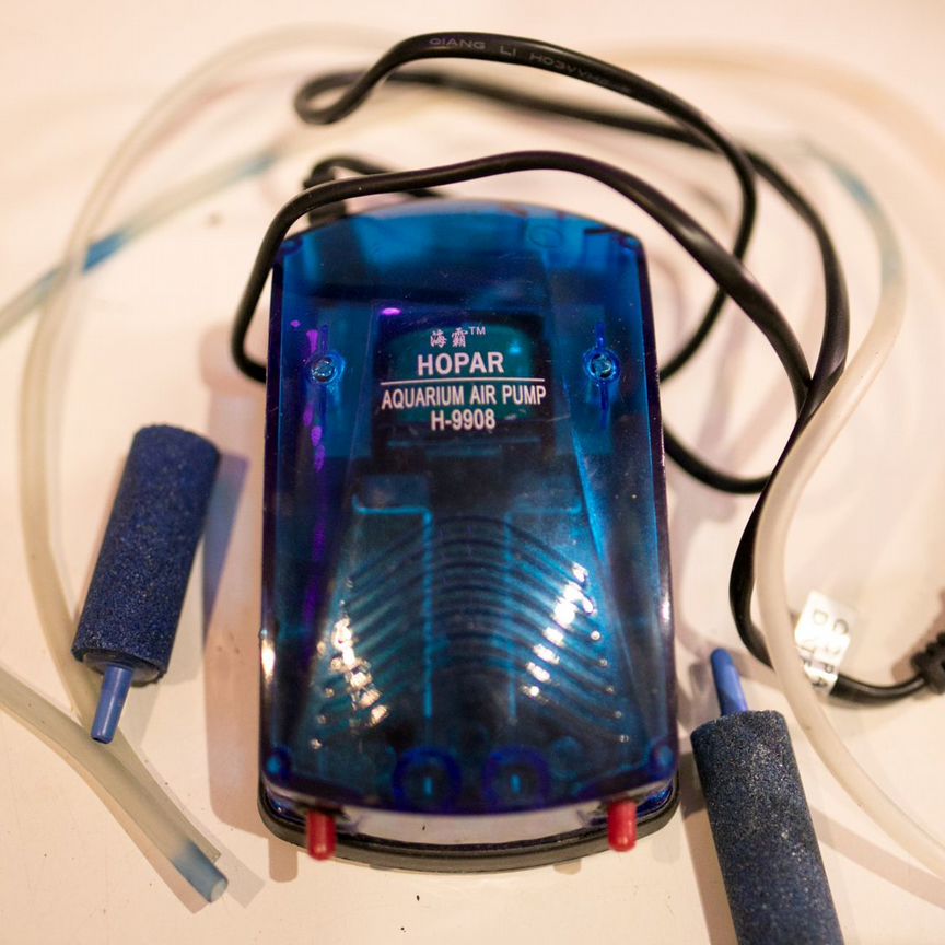 Компрессор двухканальный для аквариума