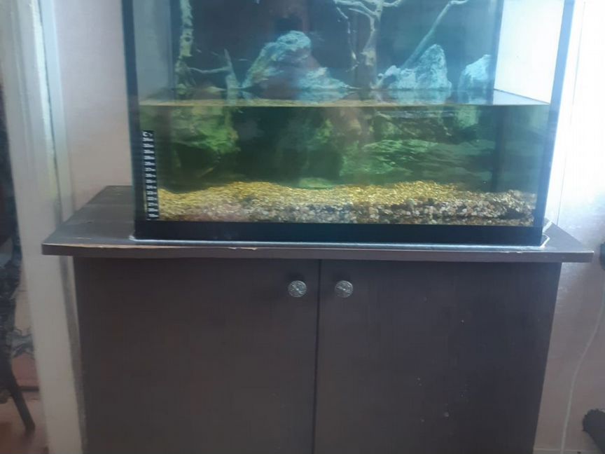 Аквариум 90 литров с тумбой. Б/У
