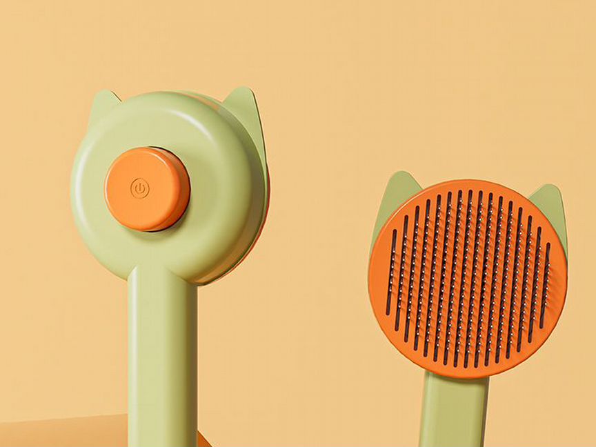 Пуходерка для собак и кошек цветная