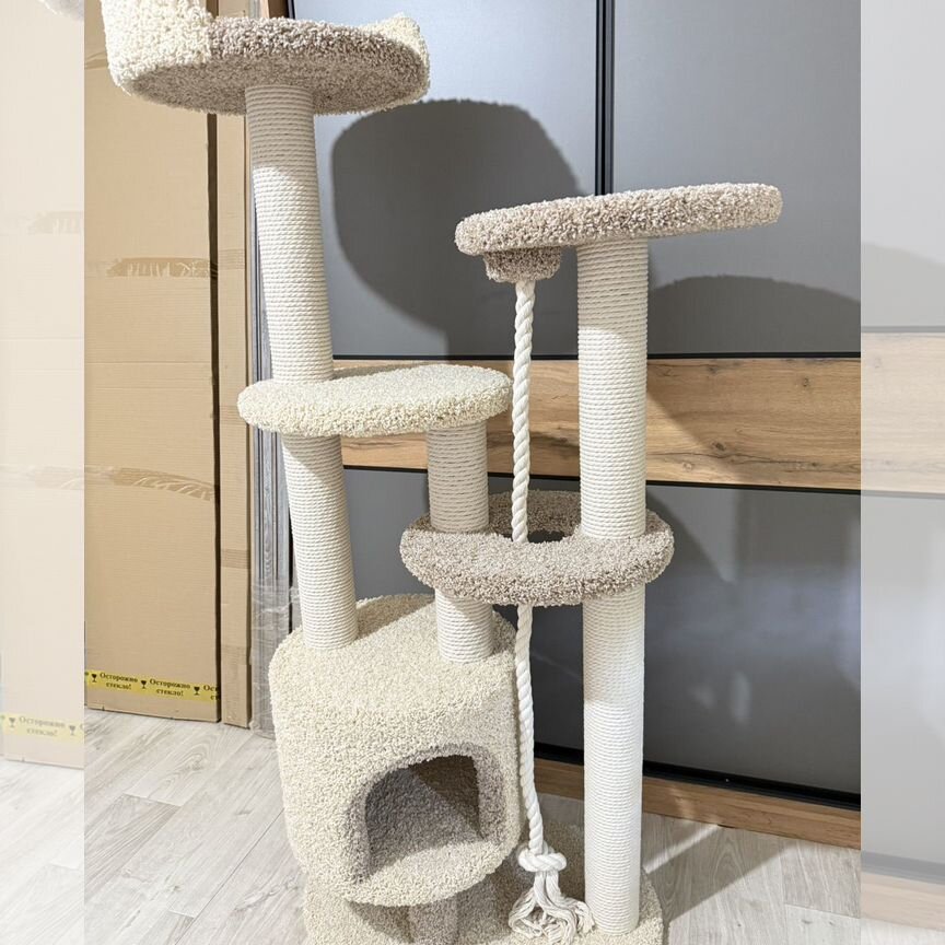 Домик для кошки с когтеточкой