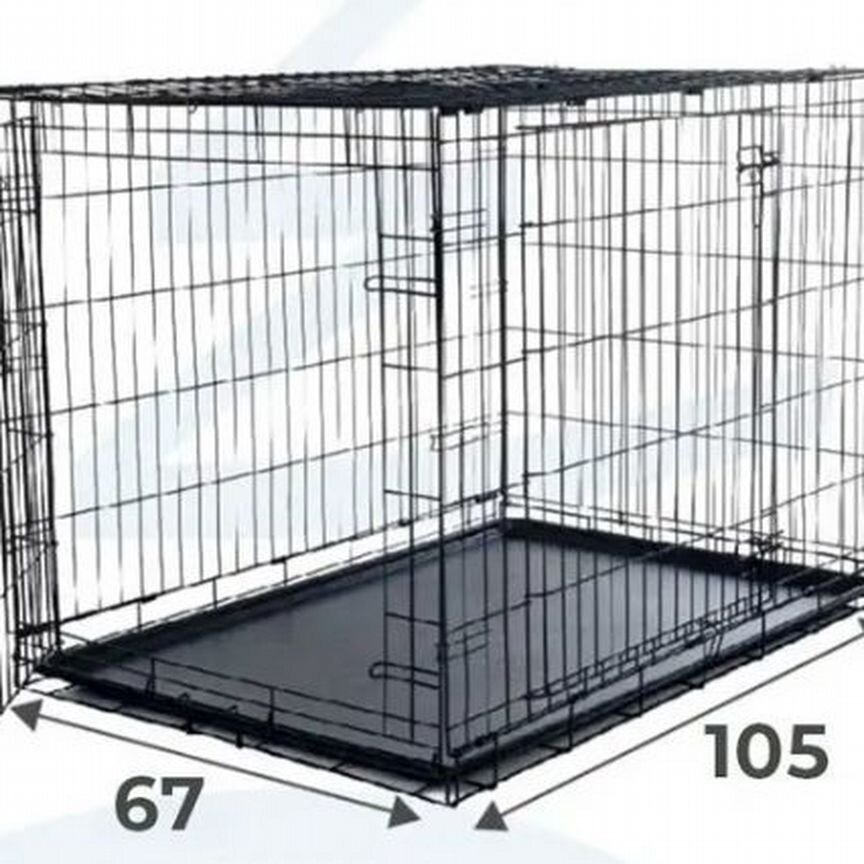 Клетка для собак 105х67х72 см