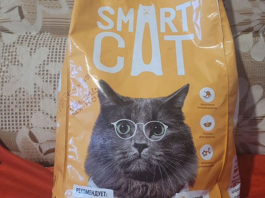 Корм для кошек 5кг Smart Cat с курицей
