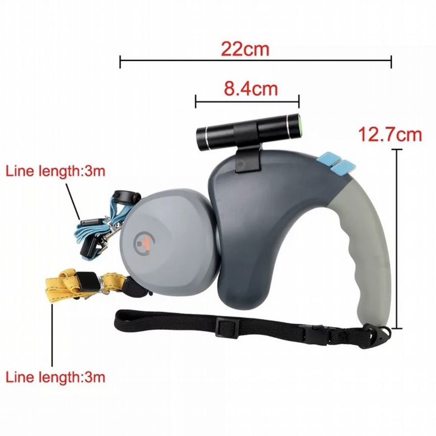 Рулетка для двух собак