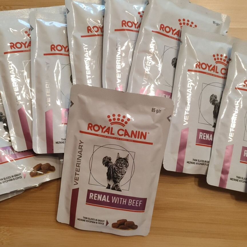 Royal canin renal для кошек beef