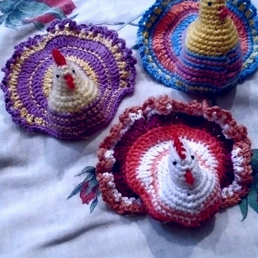 Вязаные курочки