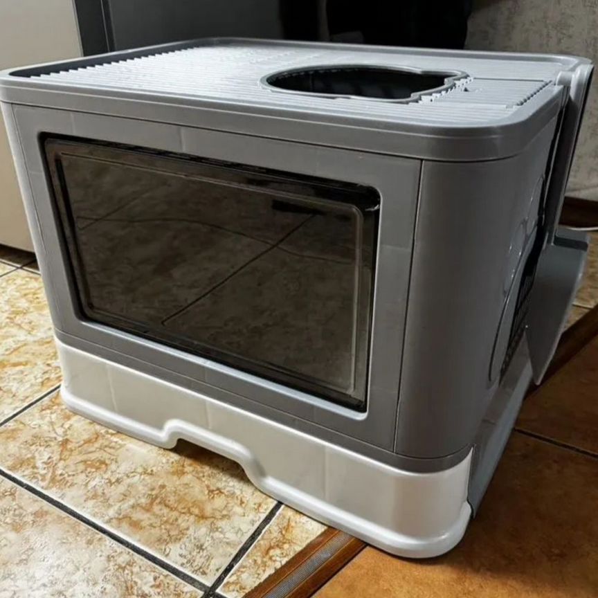 Закрытый лоток для кошек большой, лоток домик