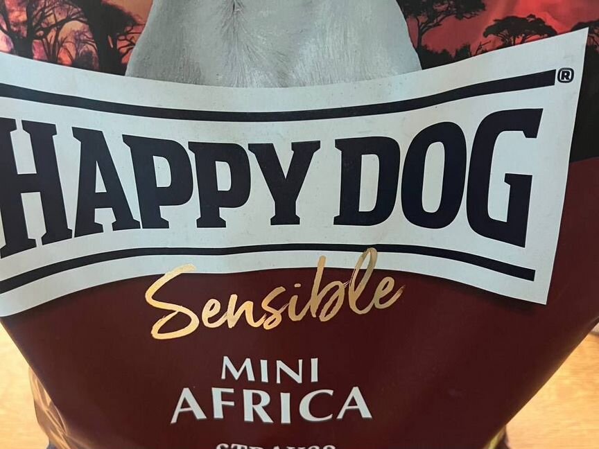 Корм для собак Happy Dog со страусом
