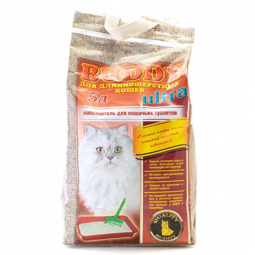 Наполнитель для кошачьего туалета 5л. Не пылит