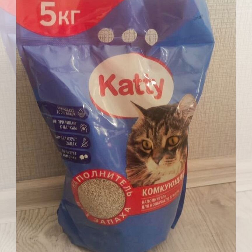 Наполнитель для кошачьего туалета комкующийся